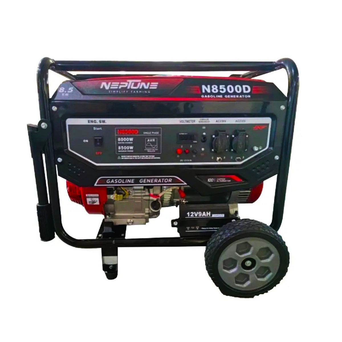 Neptune N8500D Heavy Duty 8.5kva Petrol Generator Self Start